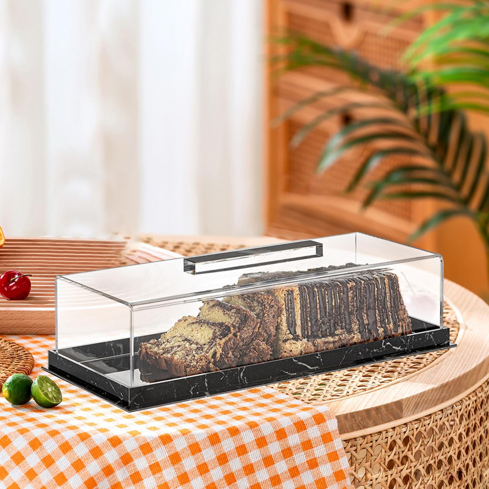 HOMYL Bakery Display Case Rectangular Cake Stand for Weddings Birthday ...