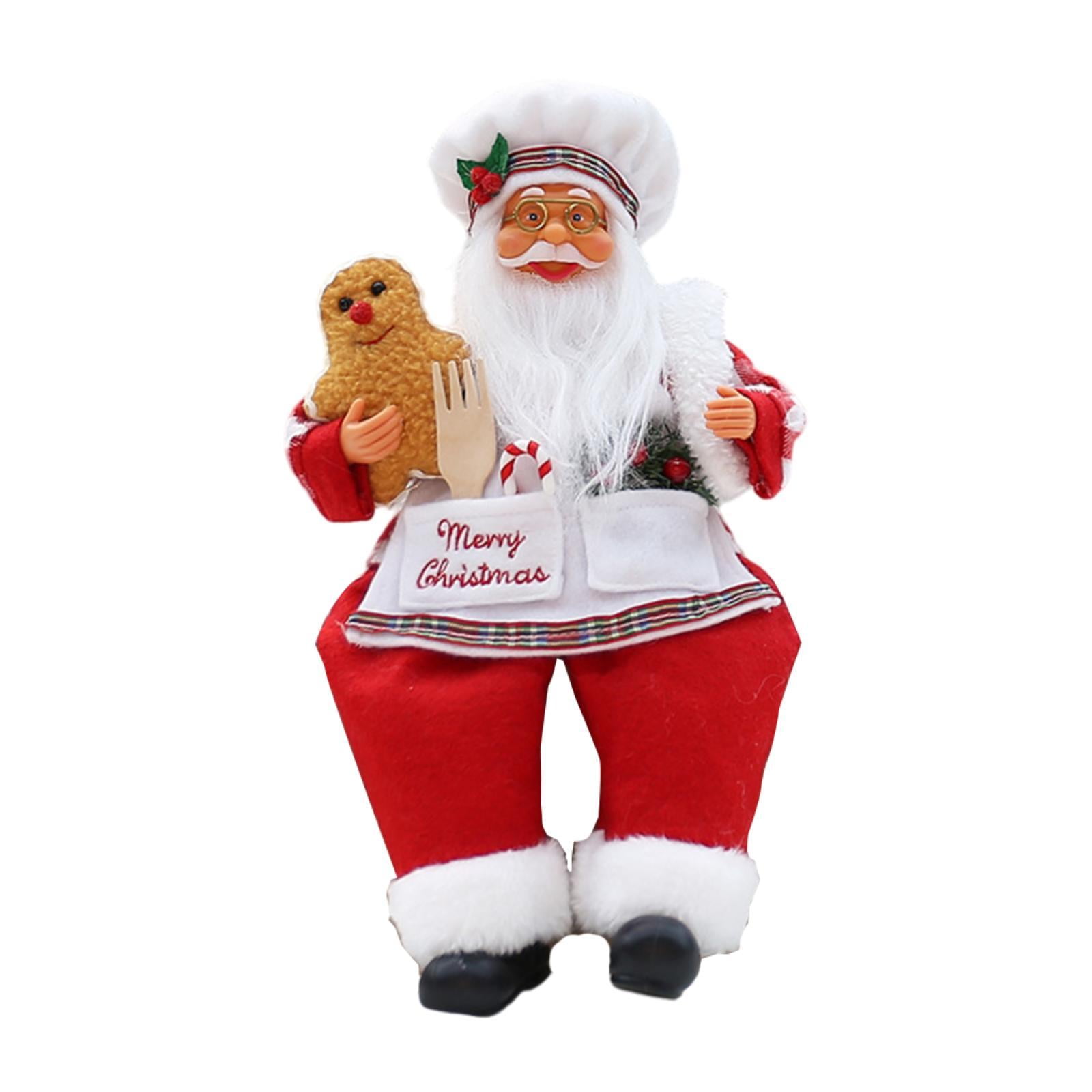 HOMYL Christmas Chef Mrs Claus Figurine Chef Statue for New Year ...