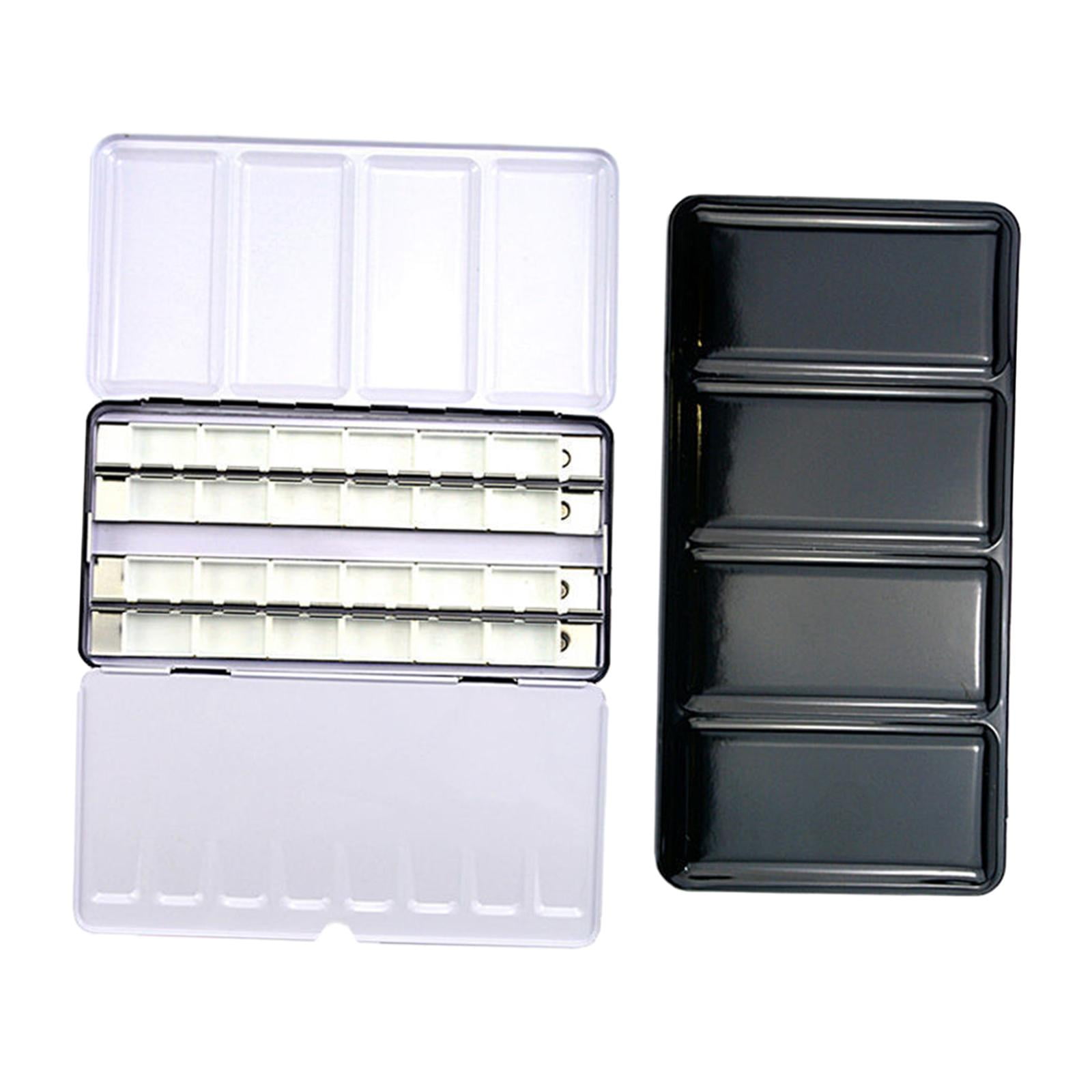 HOMYL Empty Watercolor Palette Compact Travel Metal Paint Box for ...