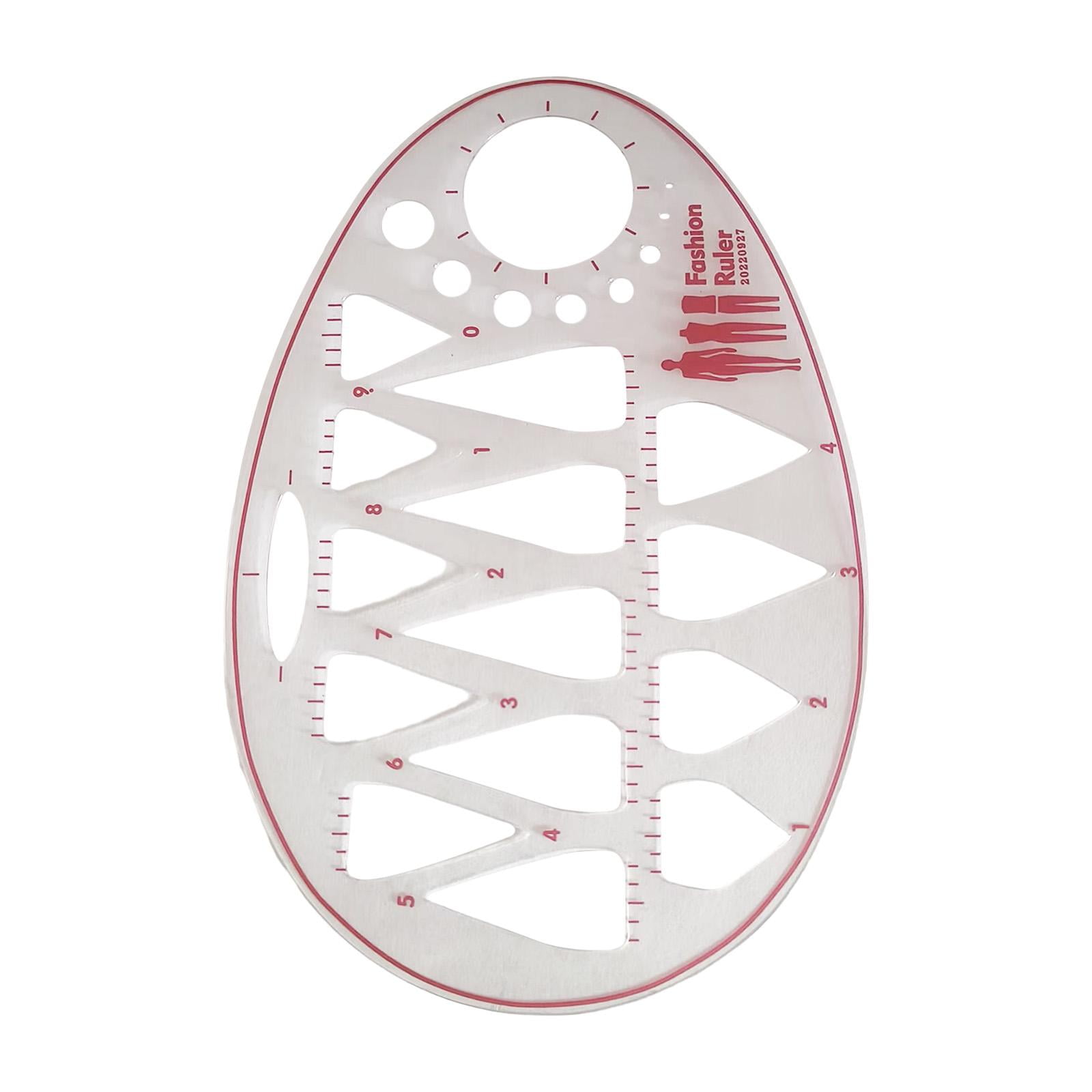 HOMYL Fashion Drawing Template Ruler Clear Sewing Humanoid Patterns ...