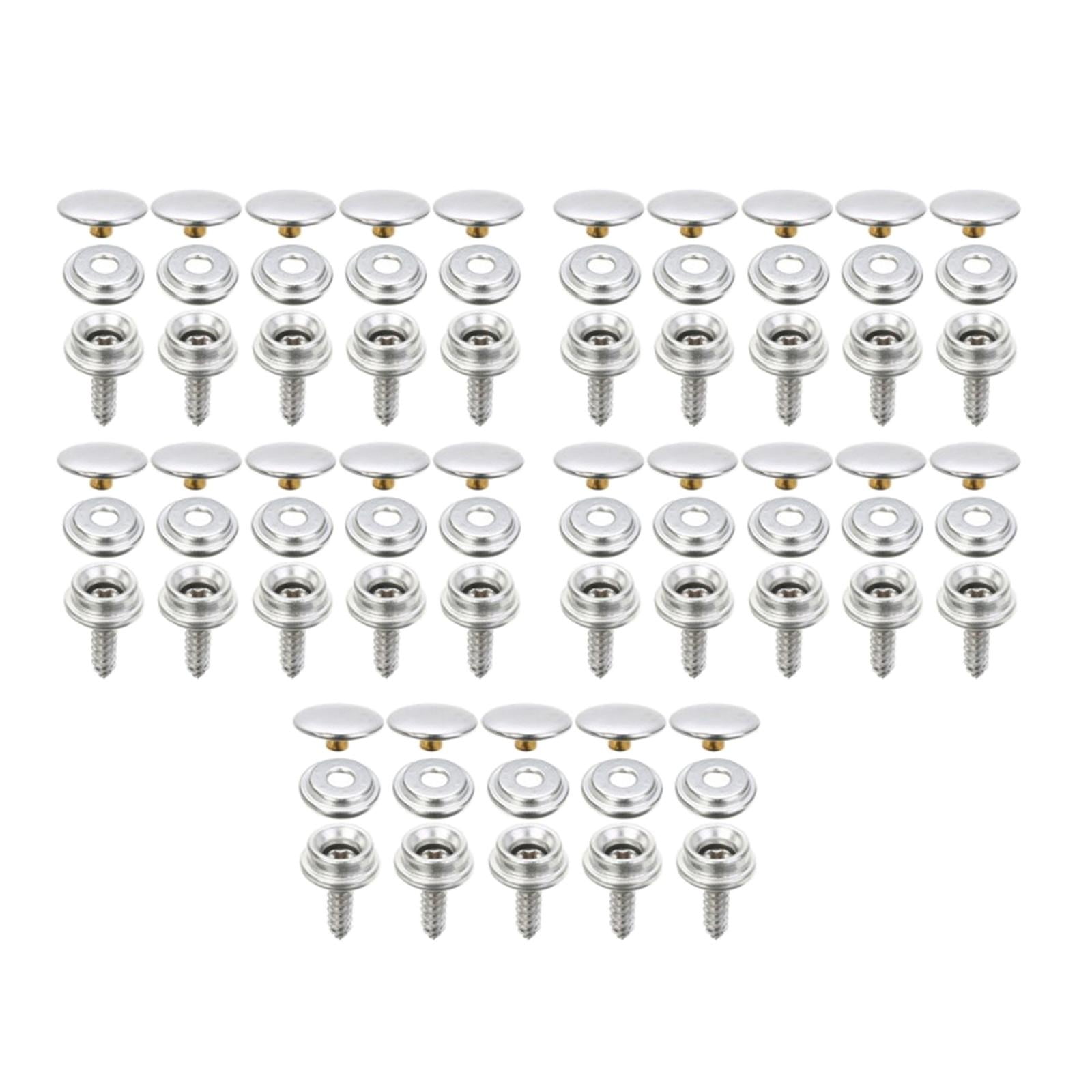 HOMYL Metal Snap Buttons Canvas Snaps Set with Stainless Steel Socket ...