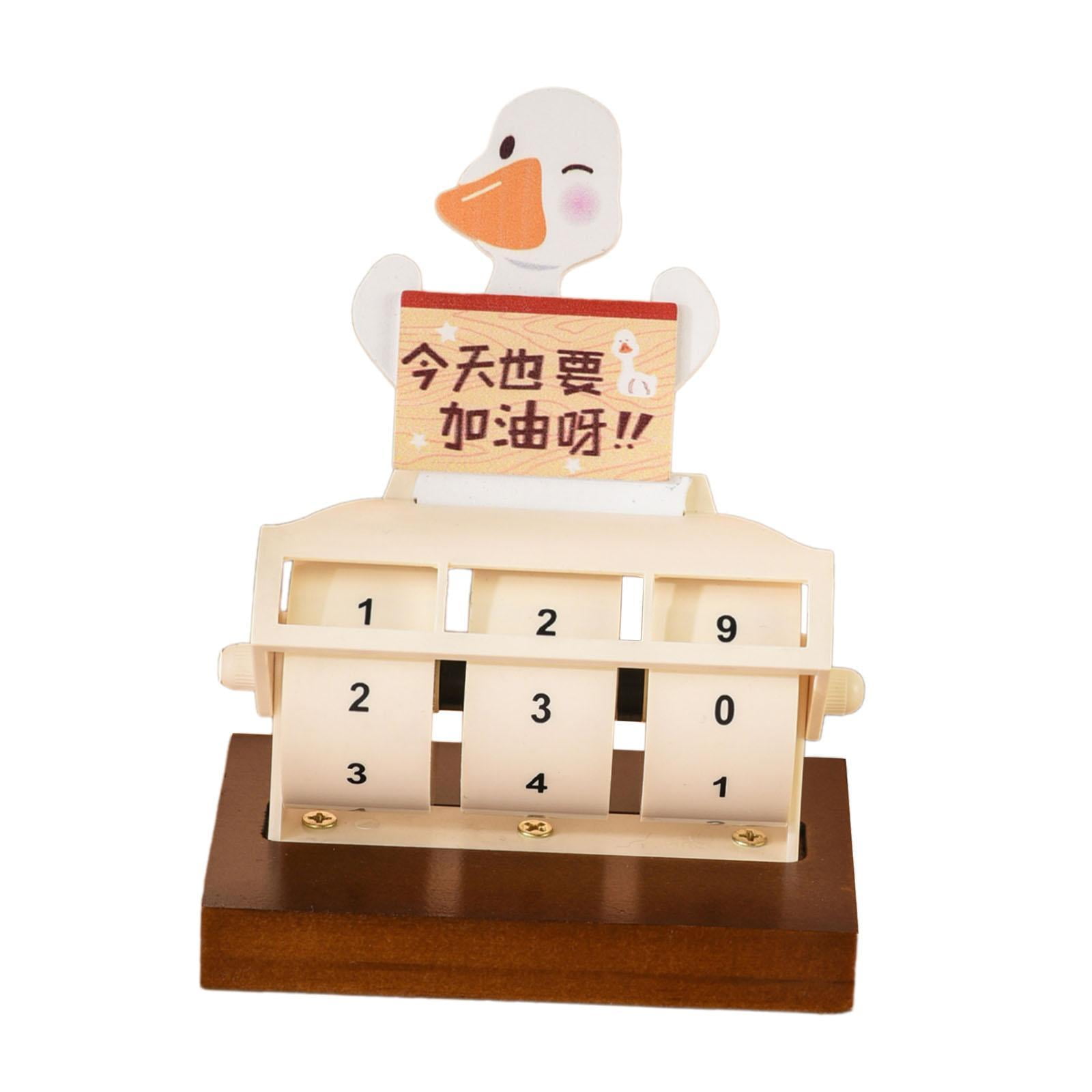 HOMYL Rotary Perpetual Desk Calendar Gift Wheeled Perpetual Calendar ...