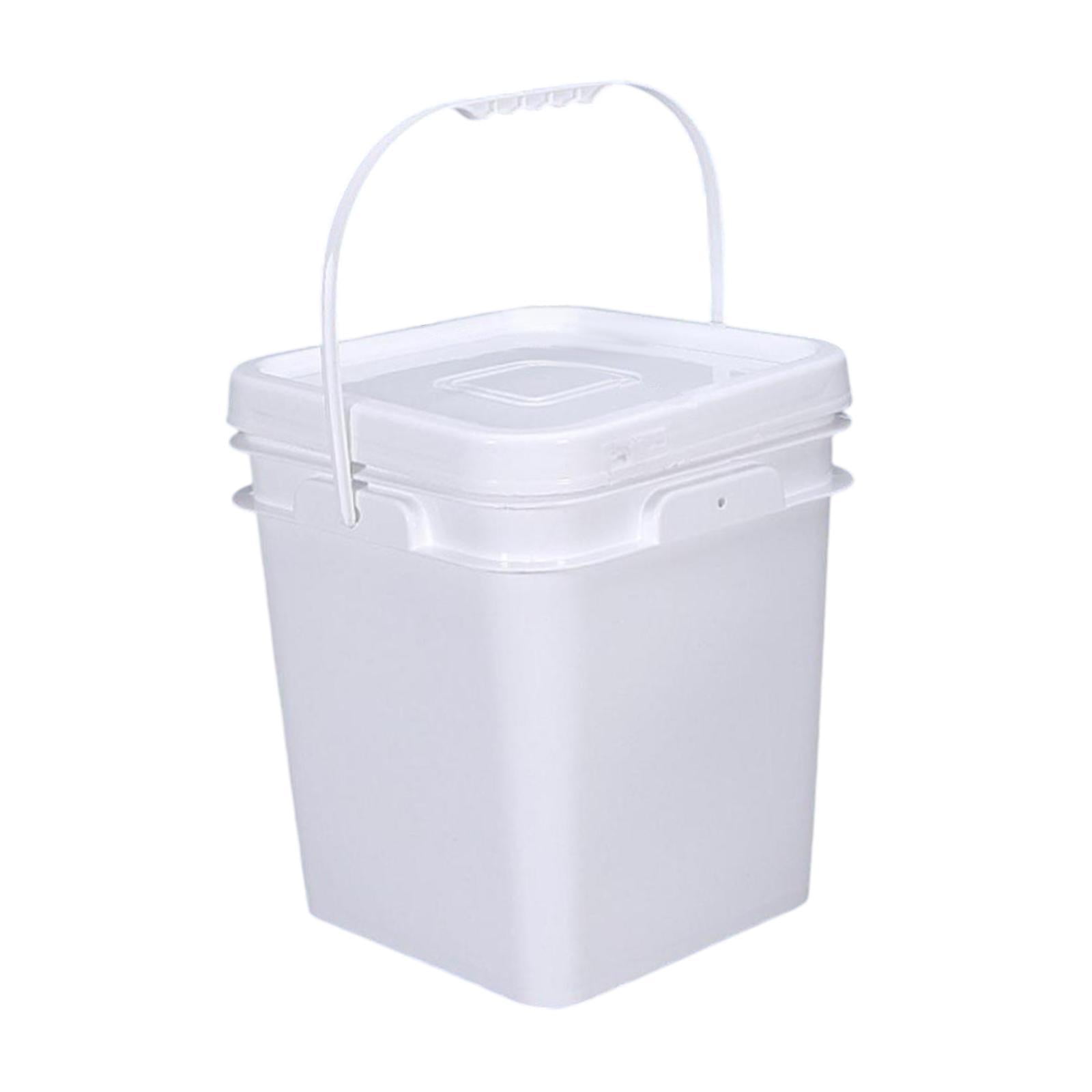 HOMYL Square Bucket Food Storage Bucket for Garage Paint Water Art ...
