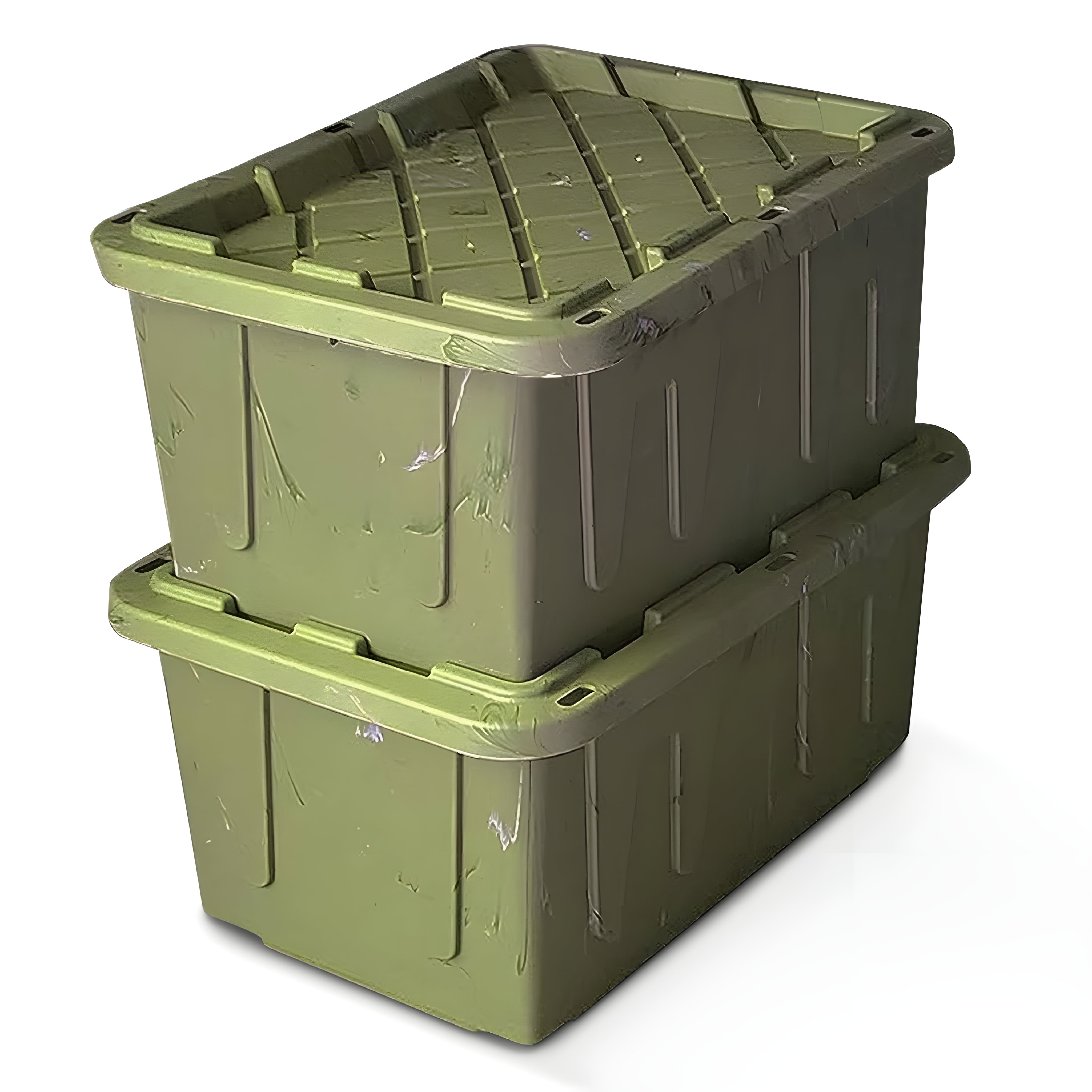 HOMZ Durabilt Large Plastic Container, 27 Gallon Heavy-Duty Storage ...