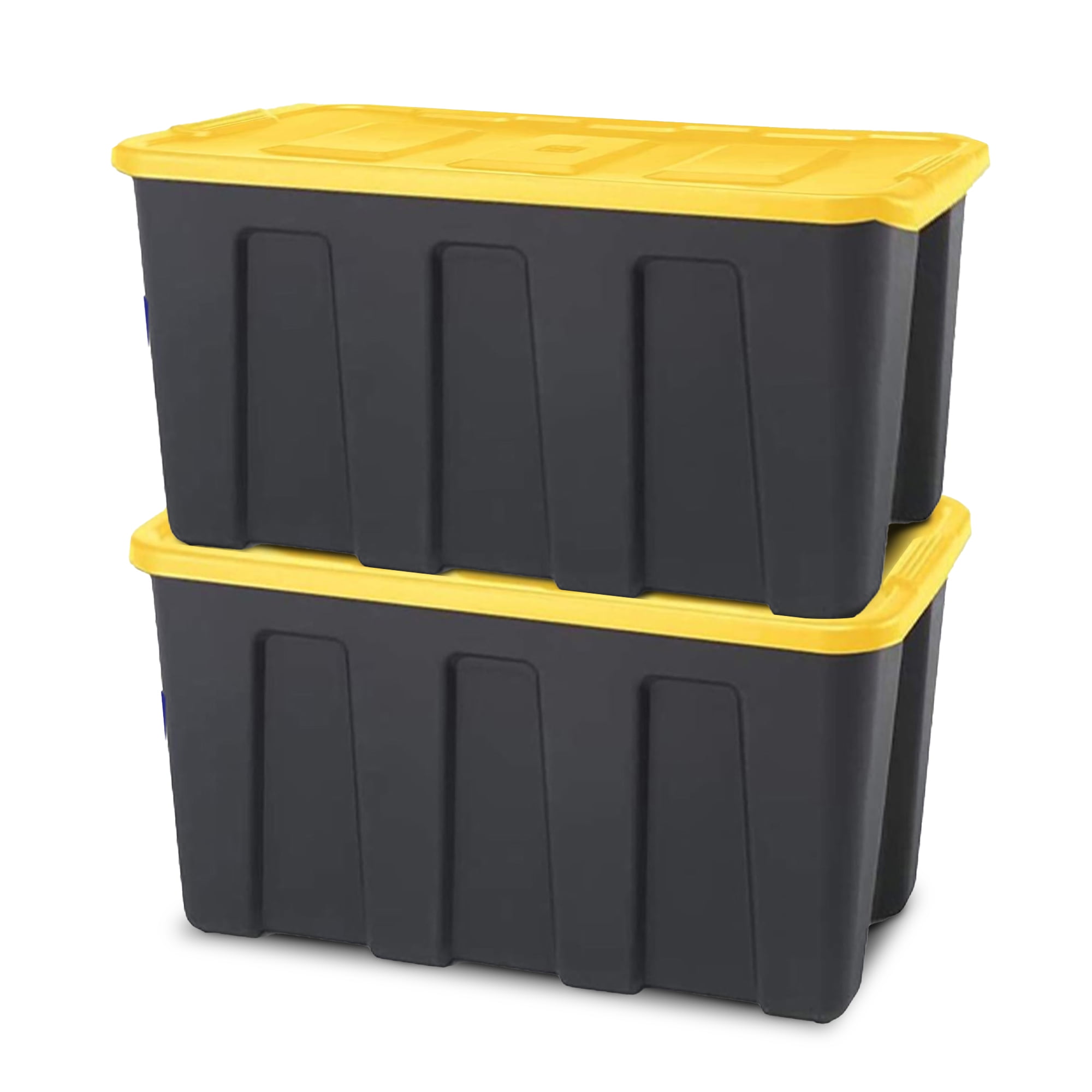 Homz Durable 34 Gallon Durabilt Heavy Duty Storage Totes with Latching ...
