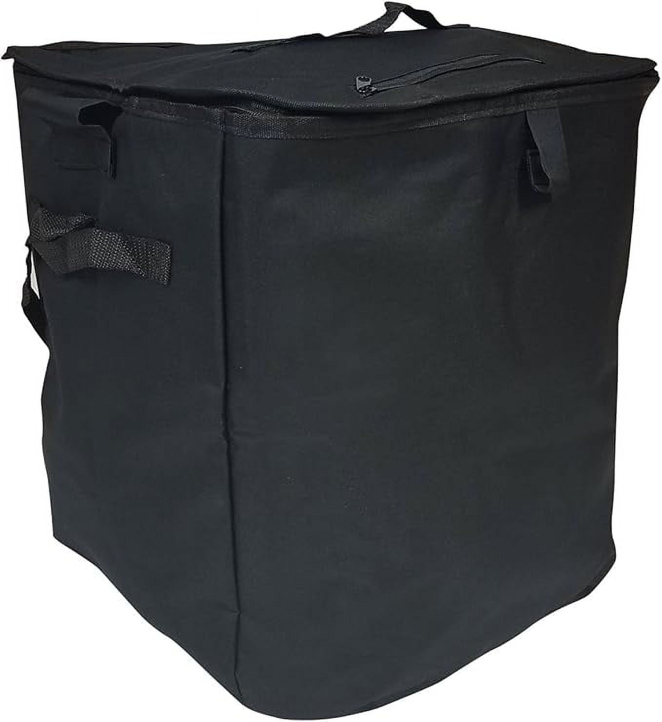 Homz Premium Bundle Buggy, Black Tote Cart Liner, 15" x 15" x 15 ...
