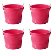 Argee 5 Gallon Black Bucket, 10-Pack, Heavy-Duty, Versatile Storage ...