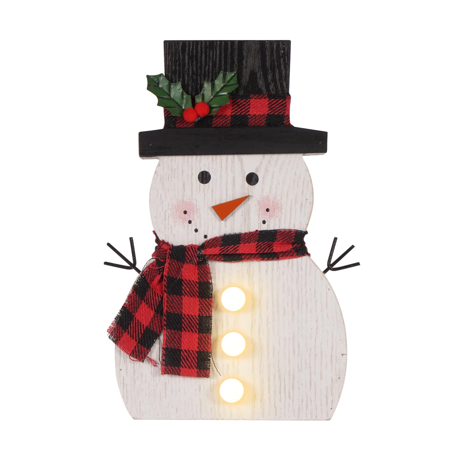 HOMirable Christmas Decorations for Home LED Lighted Snowman Decor ...