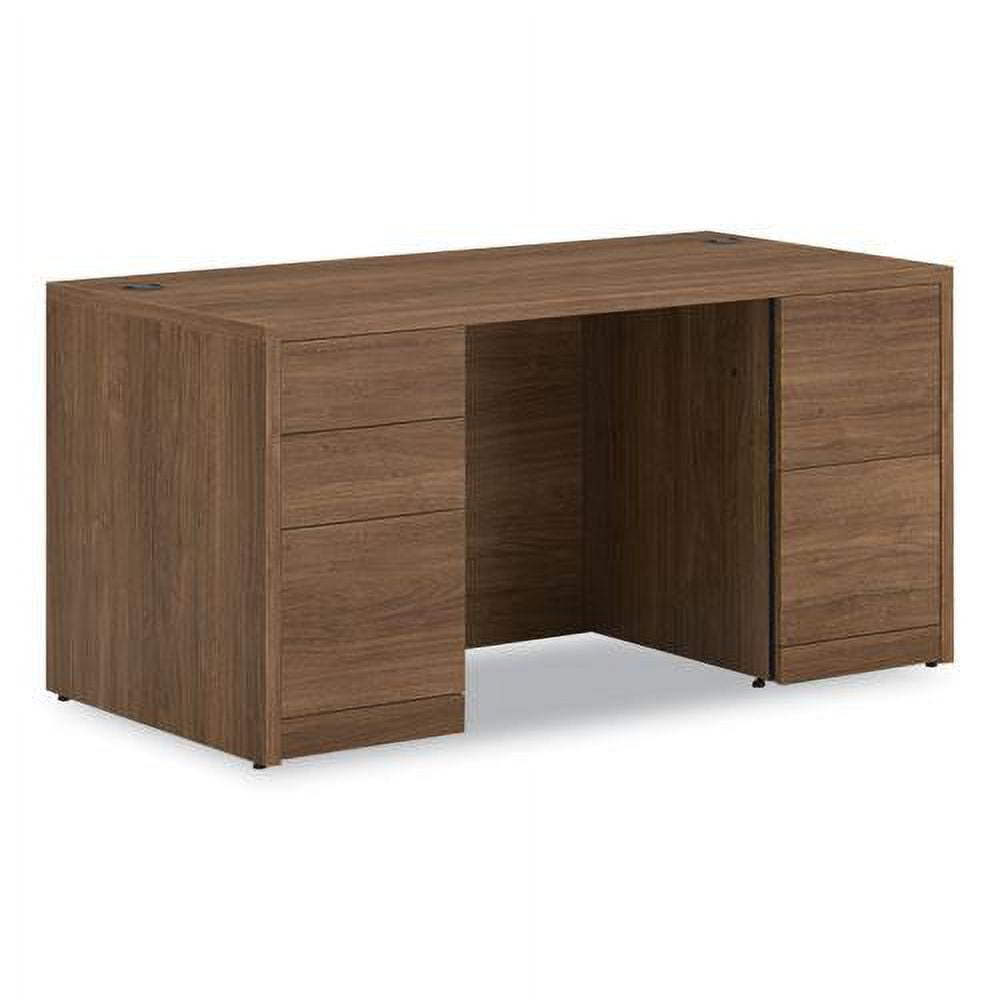 HON 10500 Series Double Pedestal Desk with Full Pedestals, 60" x 30" x ...