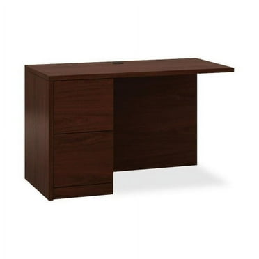"HON Mod Office Furniture, Bowfront Desk 72"" x 36"" x 29"" - Mahogany ...