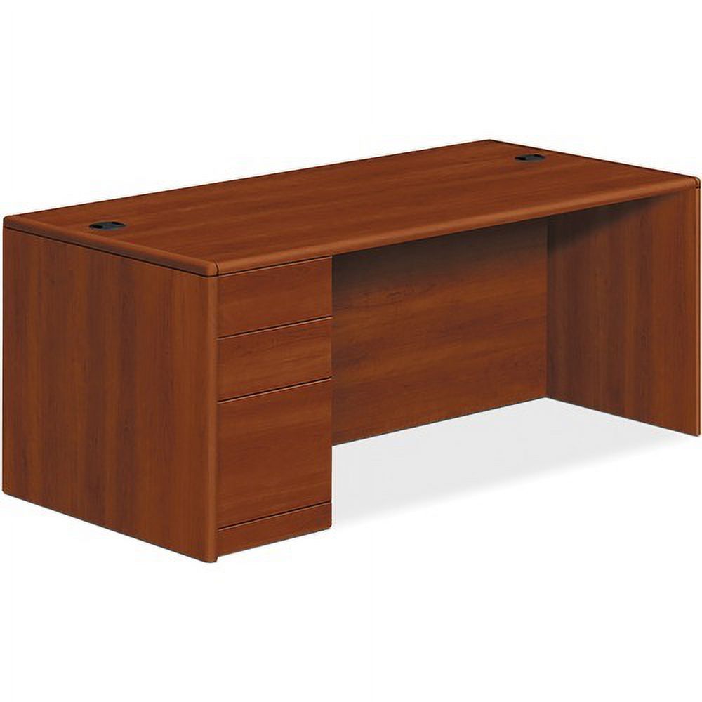 HON 10700 Series Cognac Laminate Desking 66" x 30" x 29.5" - 3 x Box ...