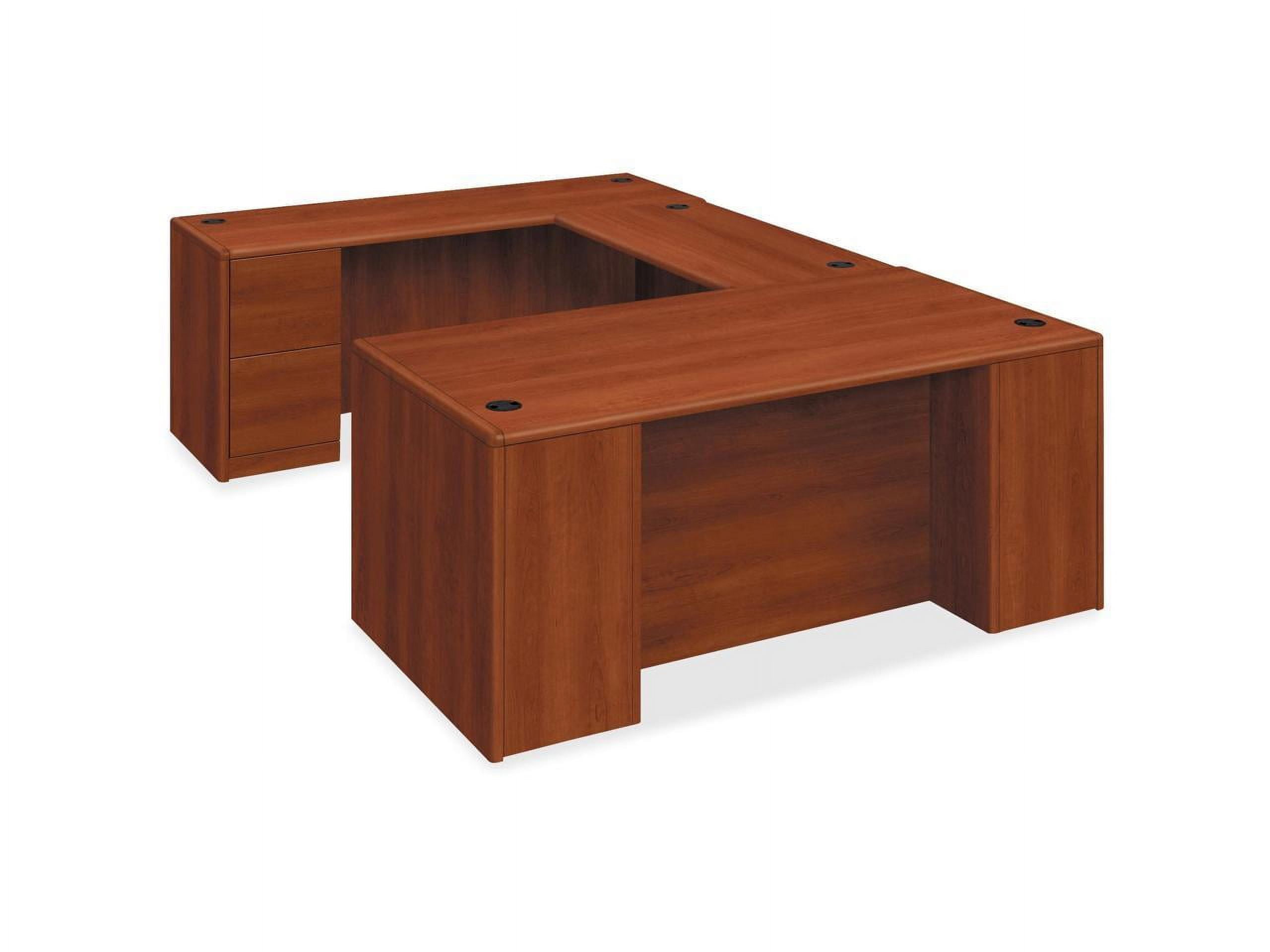 HON 10700 Series Desk, 3/4 Height Double Pedestals, 72 x 36 x 29 1/2 ...