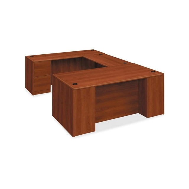 HON 10700 Series Desk, 3/4 Height Double Pedestals, 72 x 36 x 29 1/2 ...
