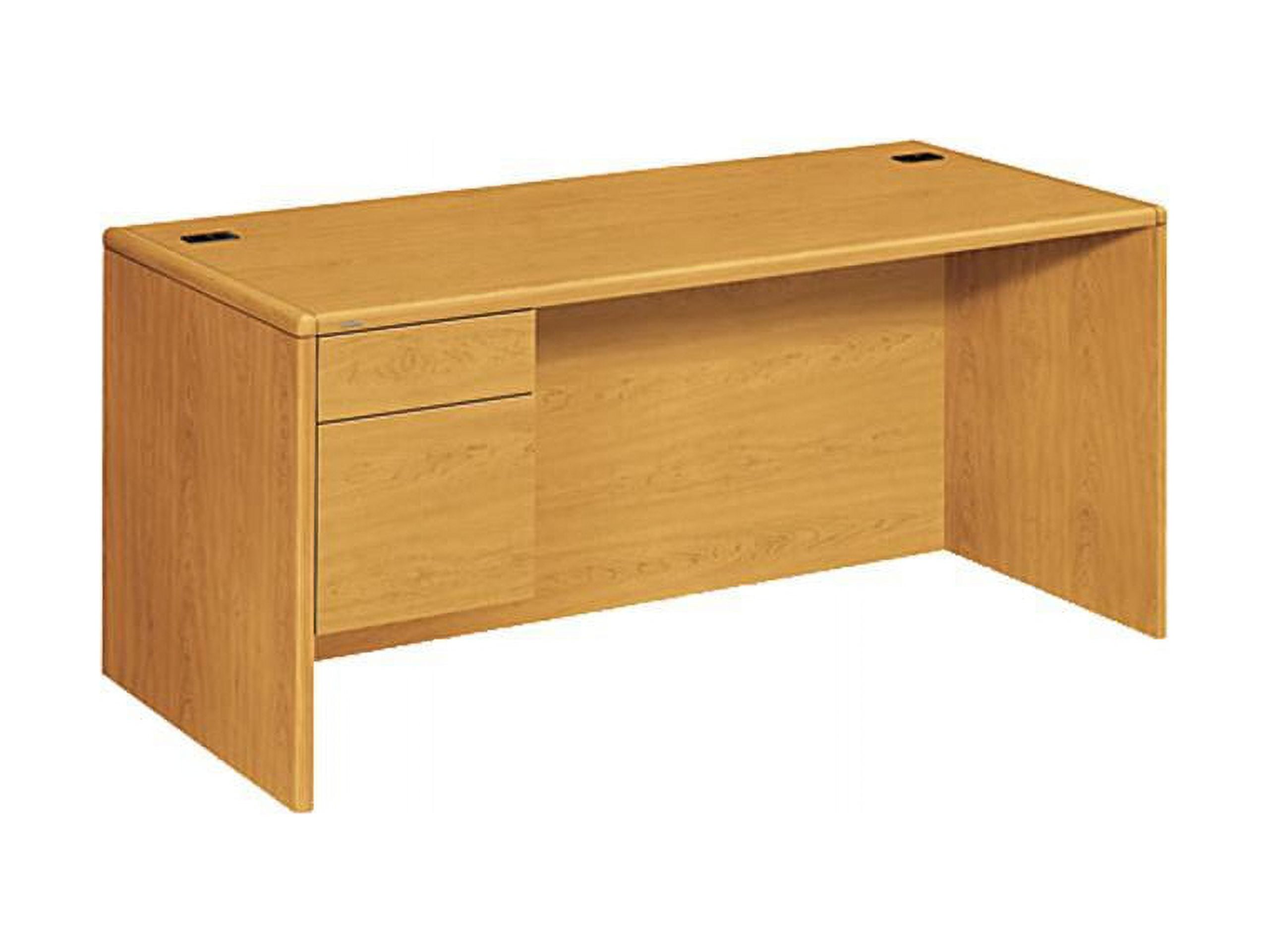 HON 10700 Series " L" Workstation Desk with Three-Quarter Height ...