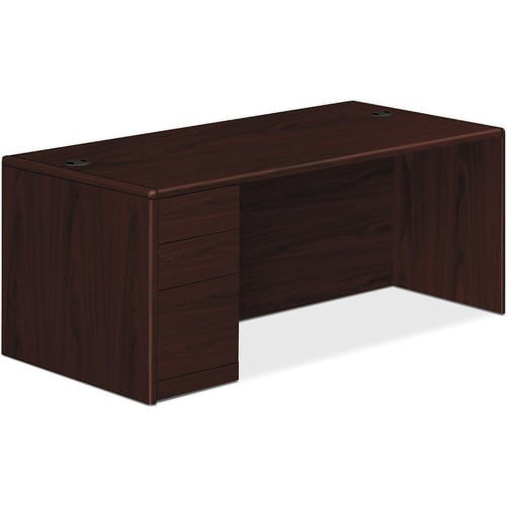 HON 10700 Series Single-Pedestal Desk 66" x 30" x 29.5" x 1.1" - File ...