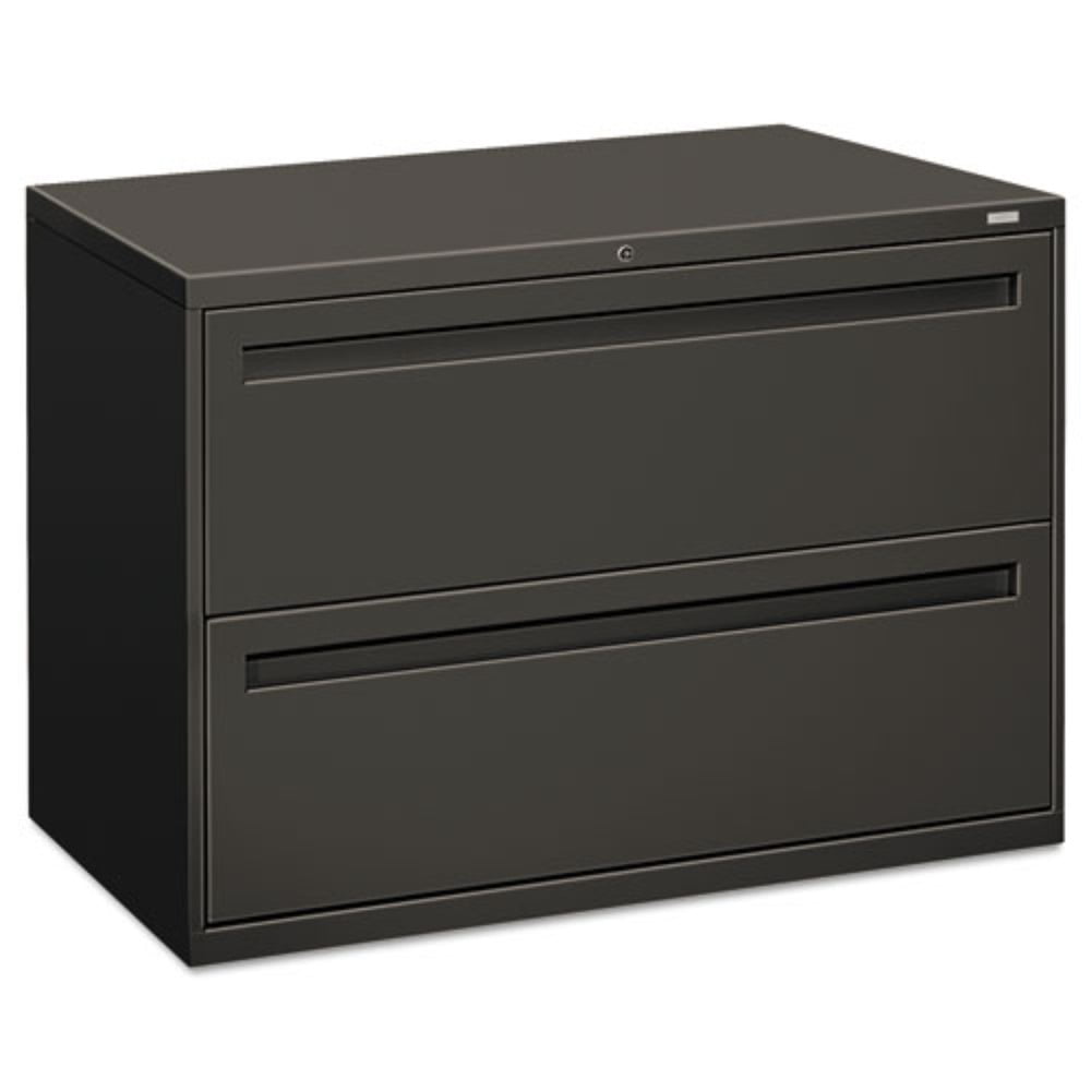 HON 2 Drawers Lateral Lockable Filing Cabinet, Charcoal - Walmart.com