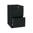 HON 2 Drawers Vertical Lockable Filing Cabinet, Black - Walmart.com