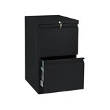 HON 2 Drawers Vertical Lockable Filing Cabinet, Black - Walmart.com