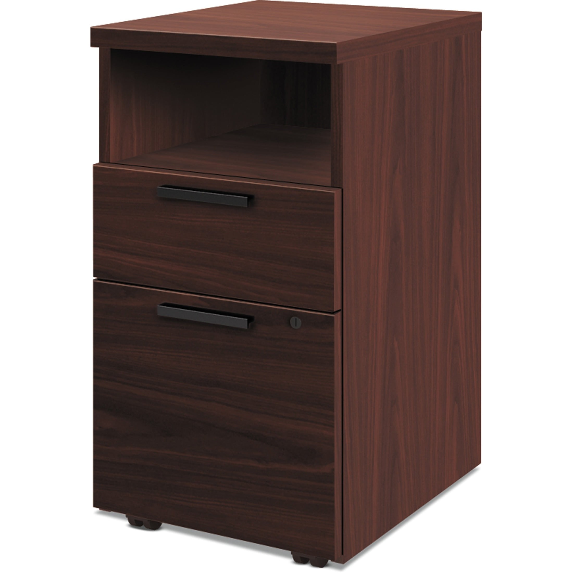 HON 2 Drawers Vertical Lockable Filing Cabinet, Brown - Walmart.com