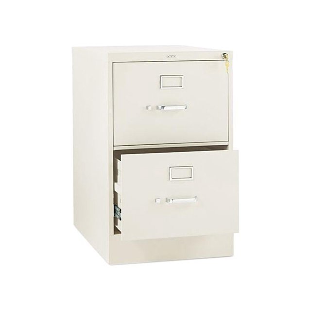 HON 2 Drawers Vertical Lockable Filing Cabinet, Putty - Walmart.com