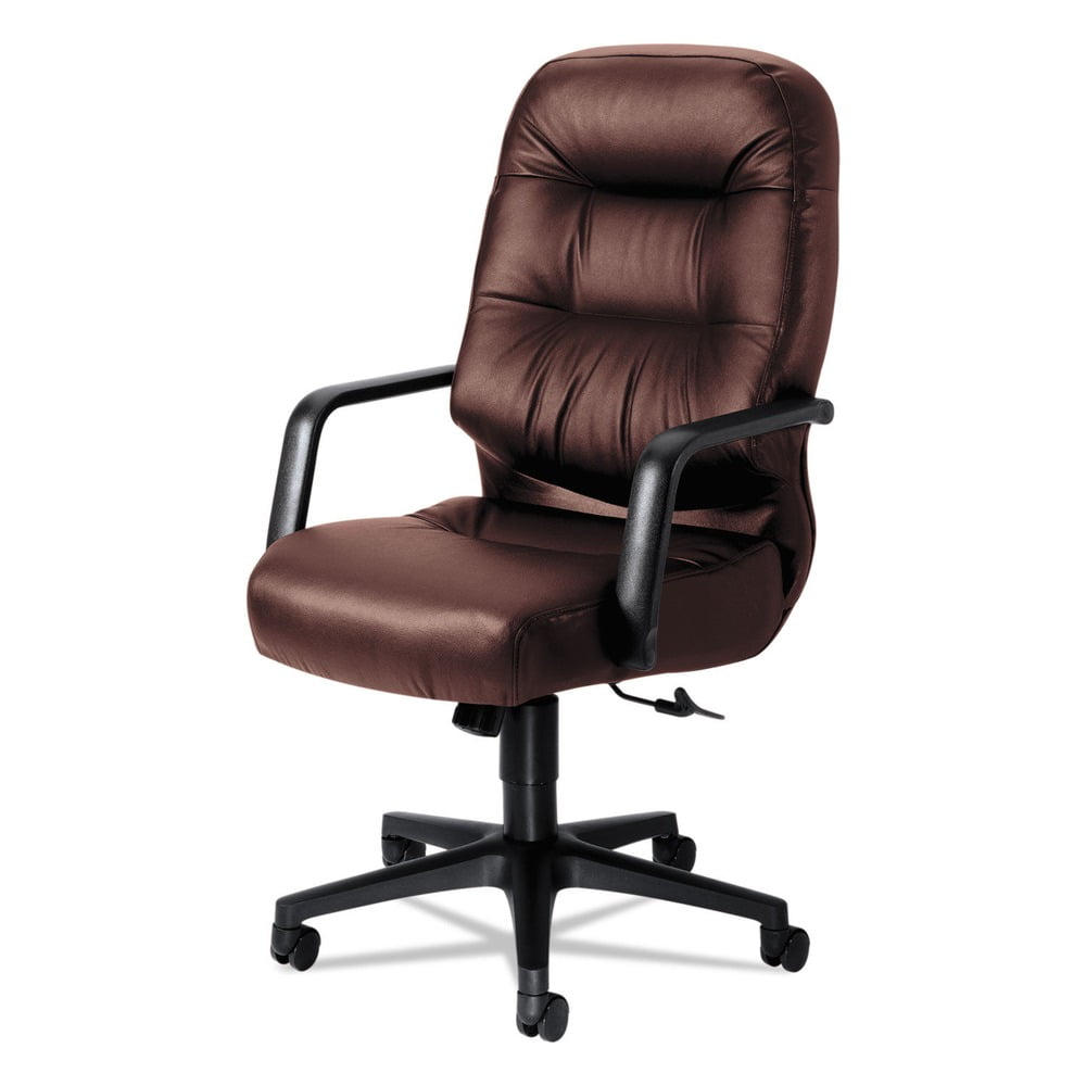 HON Executive High-Back Swivel/Tilt Chair, Pillow-Soft Series, Leather ...