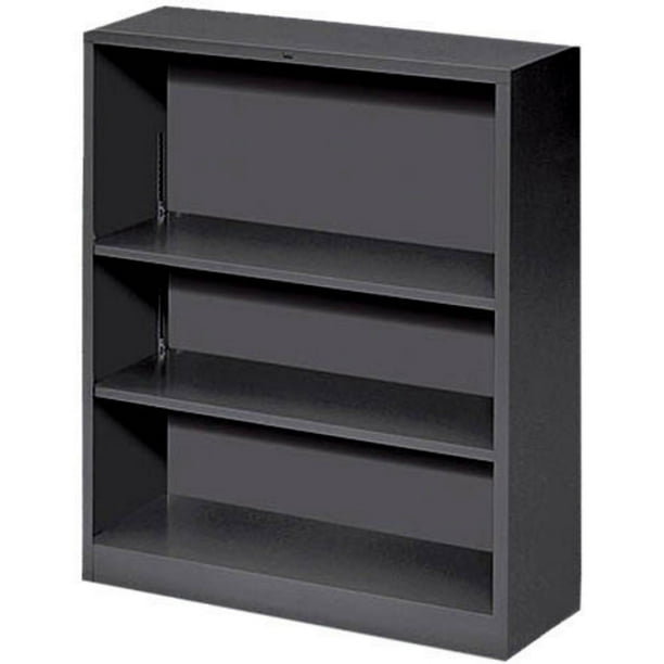 Hon Metal Bookcase - Bookcase with Three Shelves, Black - Walmart.com