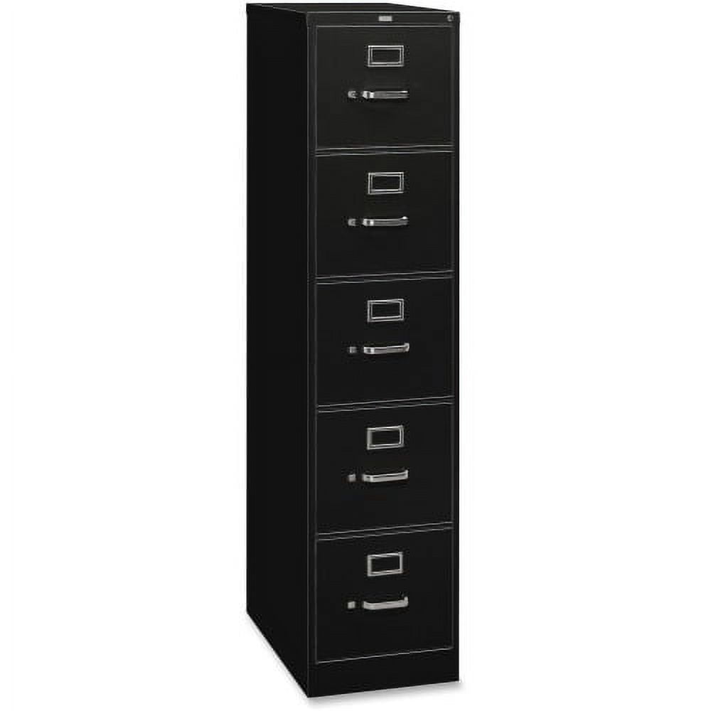 HON 310 Series 5-Drawer Vertical File, Letter Size, Lock, Ball-Bearing ...