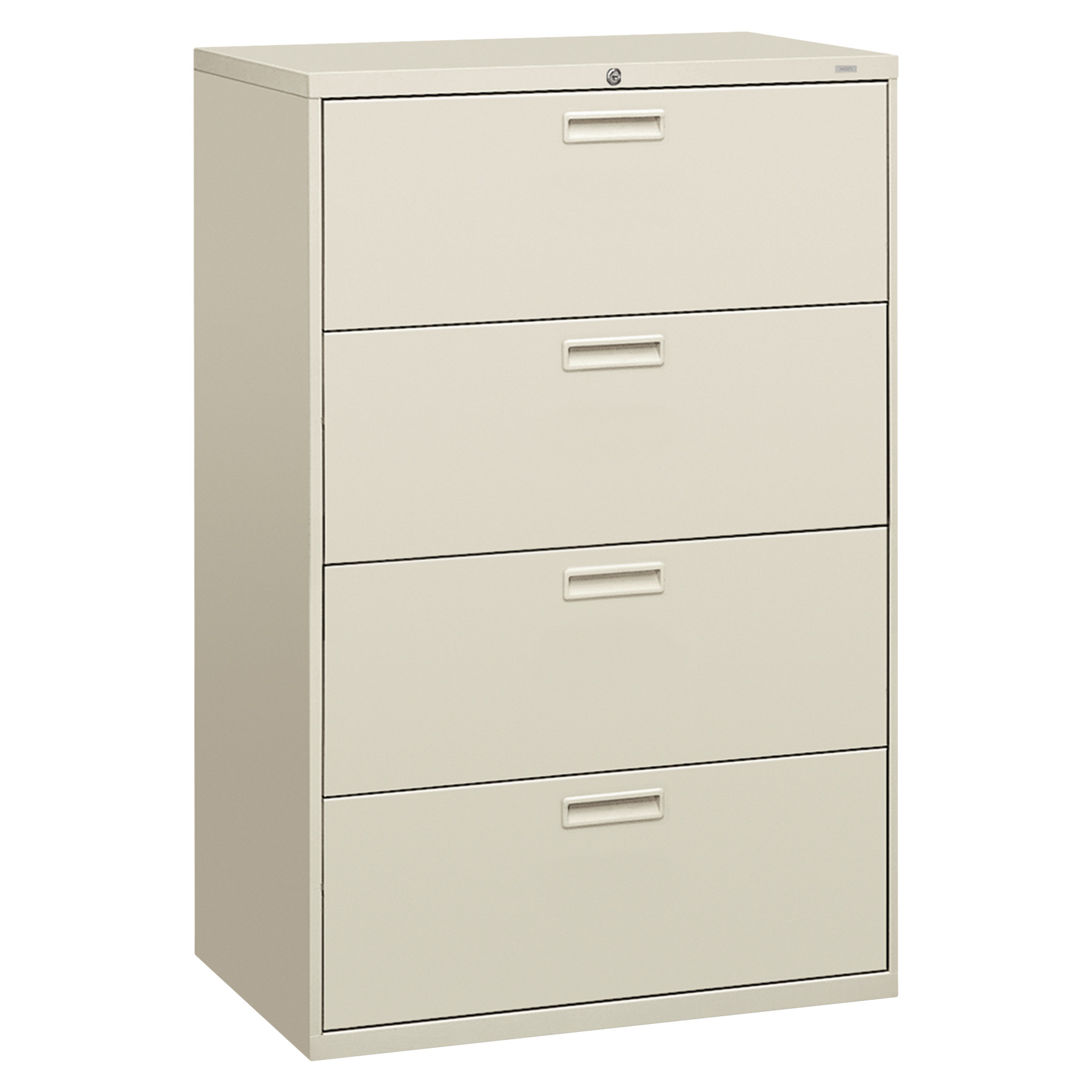 HON 4 Drawers Lateral Lockable Filing Cabinet, Gray - Walmart.com