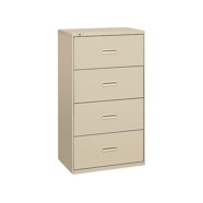 HON Filing Cabinet - 400 Series Four-Drawer Lateral File Cabinet, 30w x ...