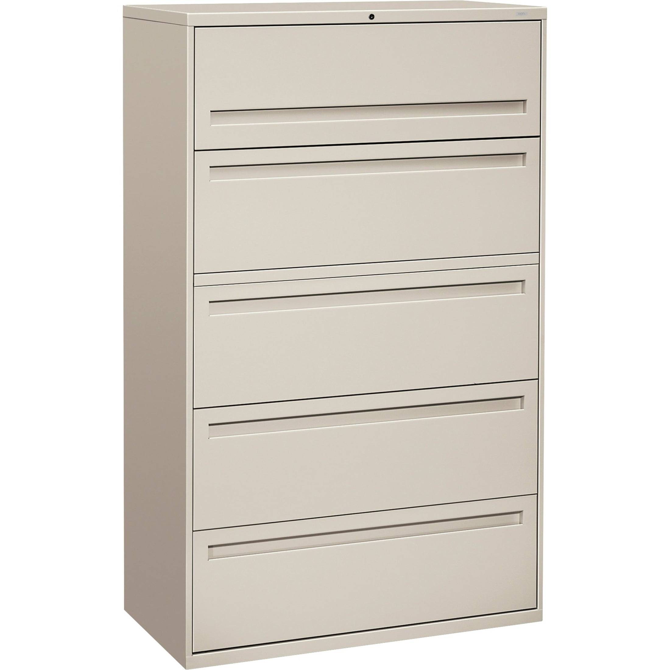 HON 5 Drawers Lateral Lockable Filing Cabinet, Gray - Walmart.com