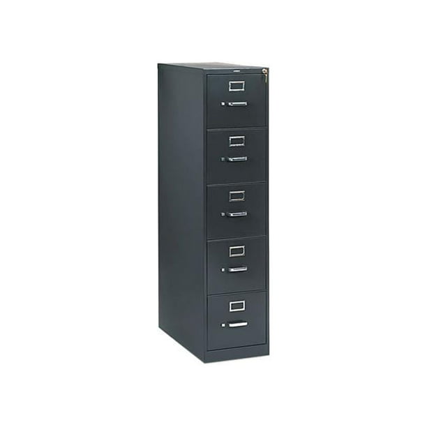 HON 5 Drawers Vertical Lockable Filing Cabinet, Charcoal - Walmart ...