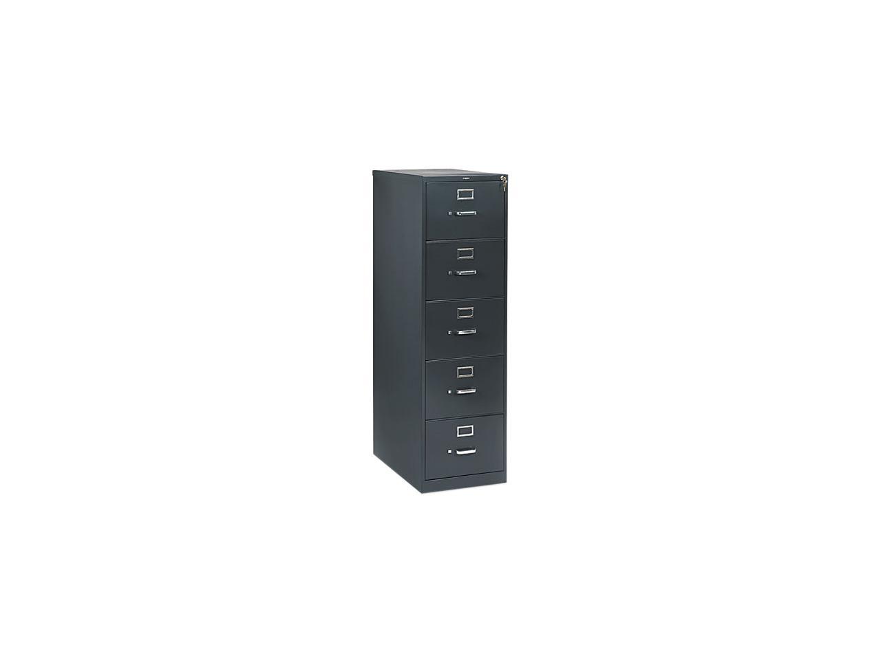 HON 5 Drawers Vertical Lockable Filing Cabinet, Charcoal - Walmart.com
