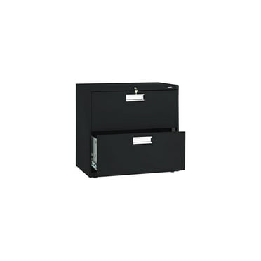 HON 2 Drawers Lateral Lockable Filing Cabinet, Putty - Walmart.com