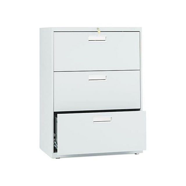 HON 673LQ 600 Series Three-Drawer Lateral File, 30w x19-1/4d, Light ...