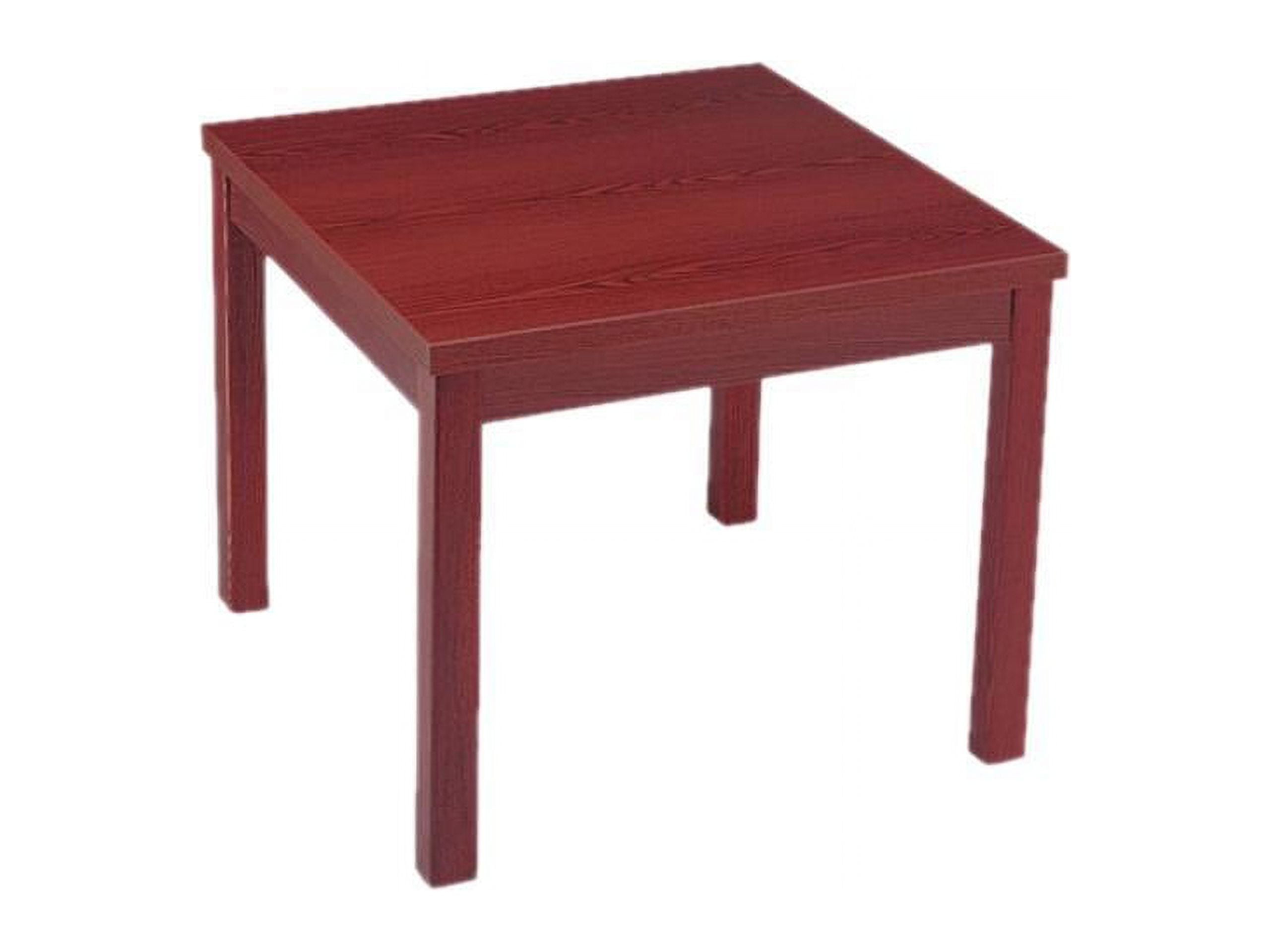 HON 80192NN Laminate Occasional Table, Square, Mahogany - Walmart.com