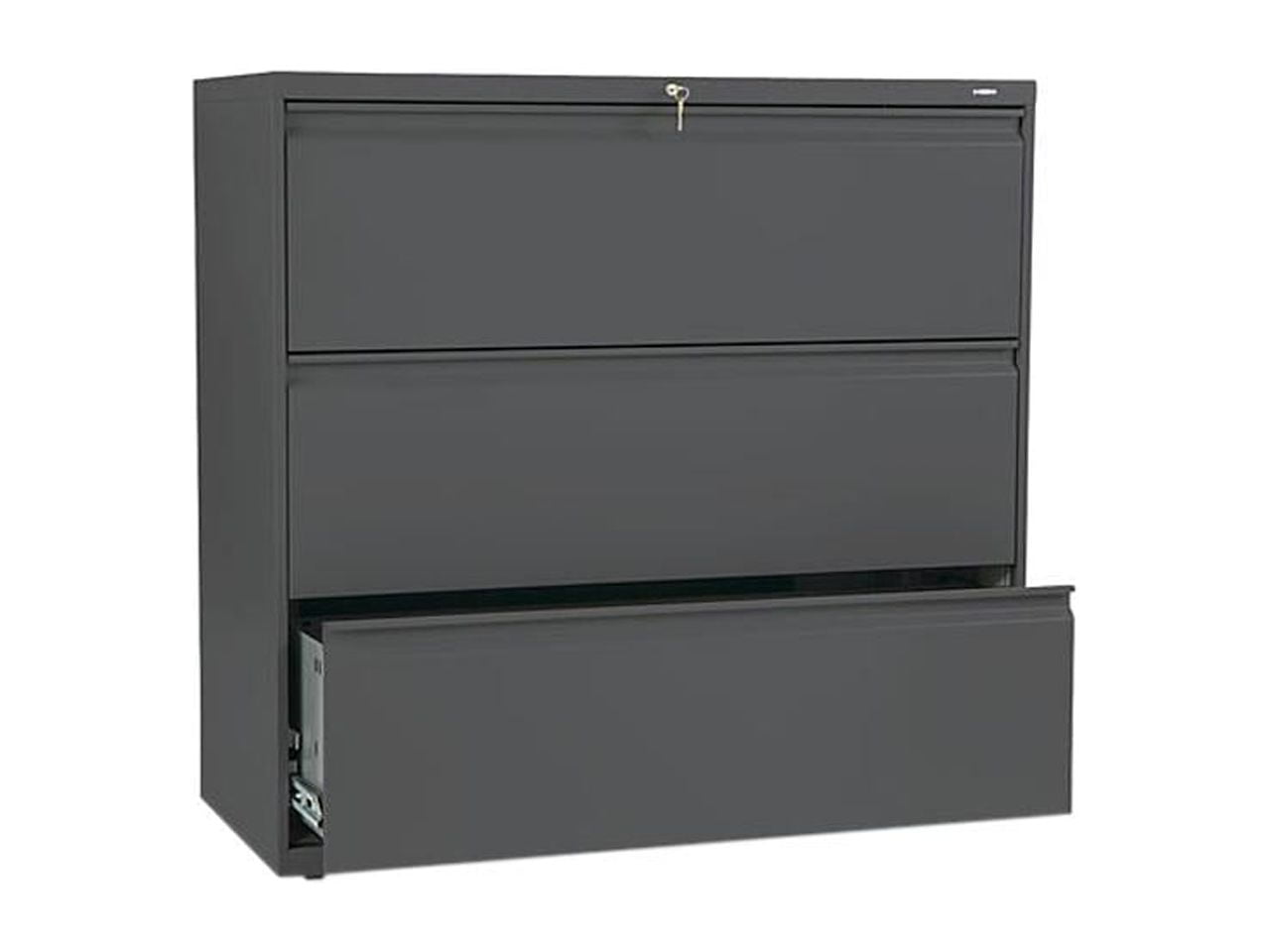 800 Series 3-Drawer Lateral File with Locks, Charcoal, HON 893LS ...