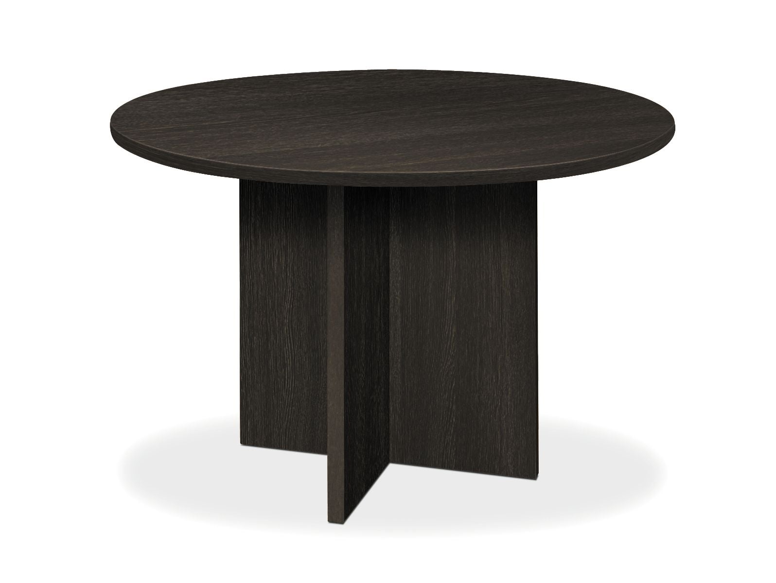 HON BL Series Conference Table, Round, X-Base, 48" Diameter, Espresso ...