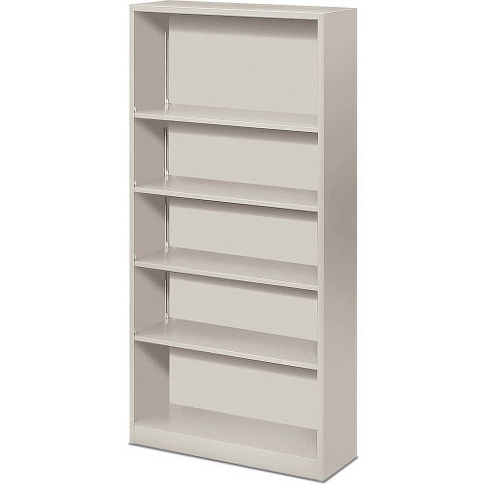 HON Brigade 5-Shelf Steel Bookcase 34.5" x 12.6" x 71" - 5 x Shelf(ves ...