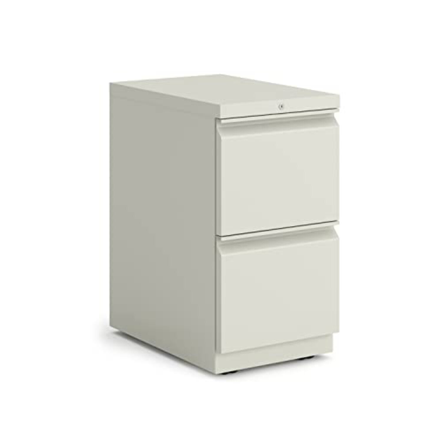 HON Brigade Mobile Pedestal | 2 Locking File Drawers | Metal Office ...
