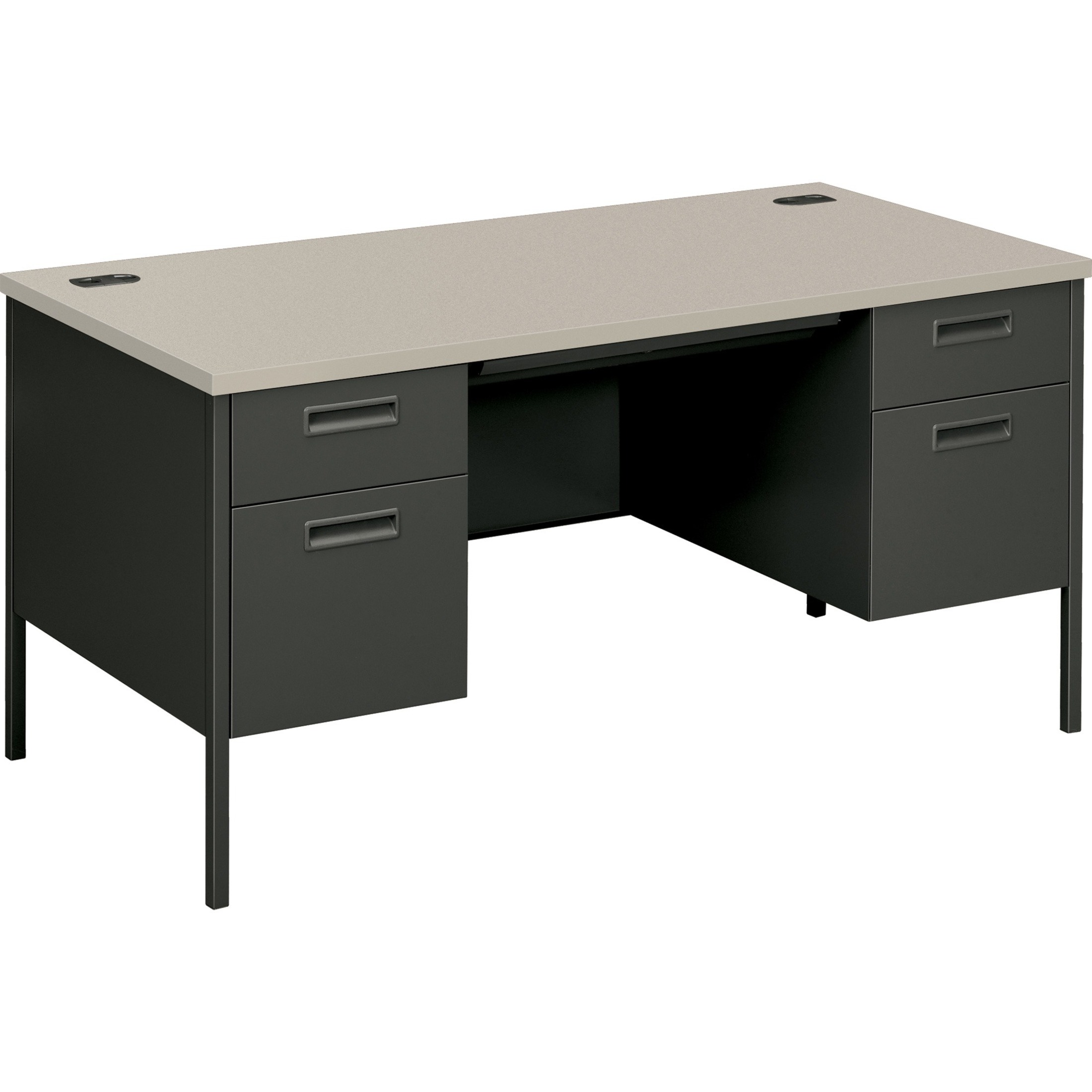 HON Metro Classic Double Pedestal Desk - Walmart.com