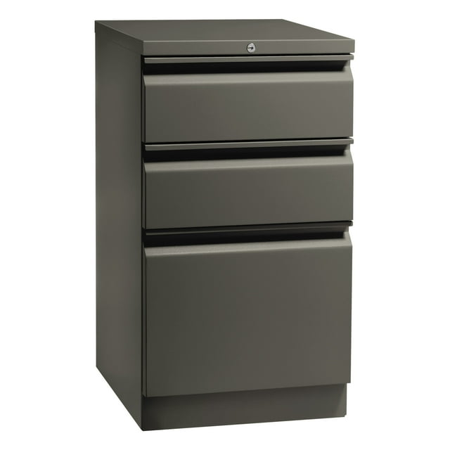 HON Flagship Mobile Box/Box/File Pedestal, Full Radius Pull, 19-7/8d ...
