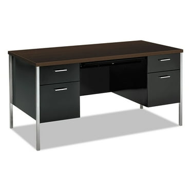HON 10500 Series Double Pedestal Desk with Full Pedestals, 60" x 30" x ...