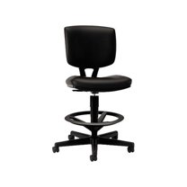 HON Volt Armless Task Stool Chair with Rolling Base and Office Desk ...