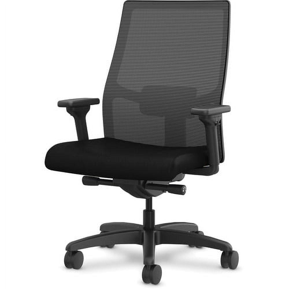 HON Ignition 2.0 Mid-back Big Tall Task Chair - Black Foam Seat - Black ...