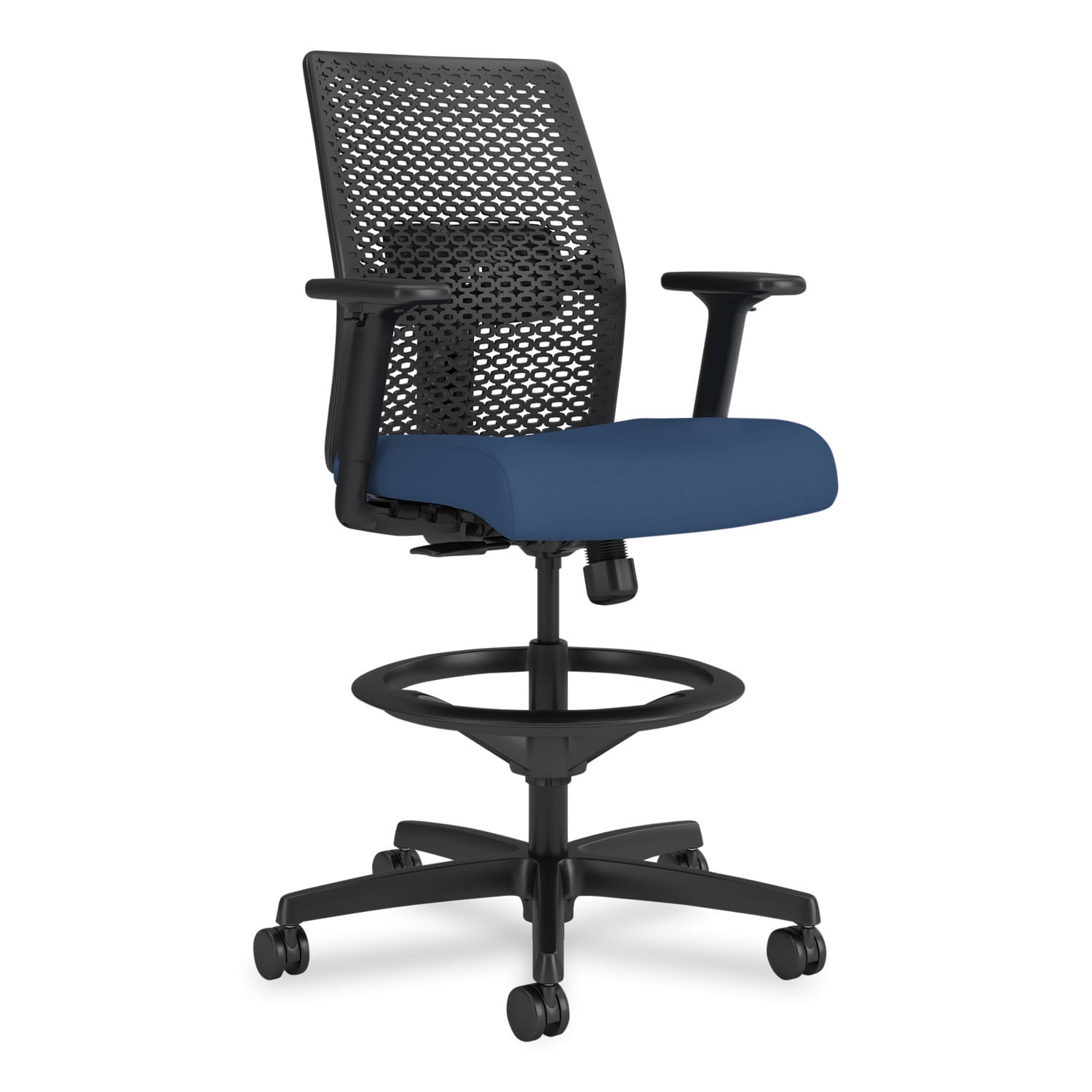 HON Ignition 2.0 ReActiv Low-Back Task Stool, Elysian Seat, Charcoal ...