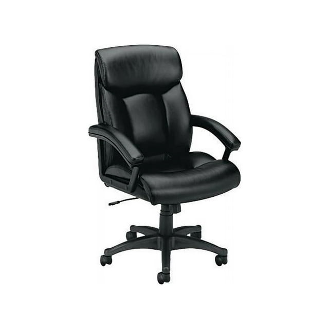 HON Leather Executive Chair - High-Back Computer Chair for Office Desk ...