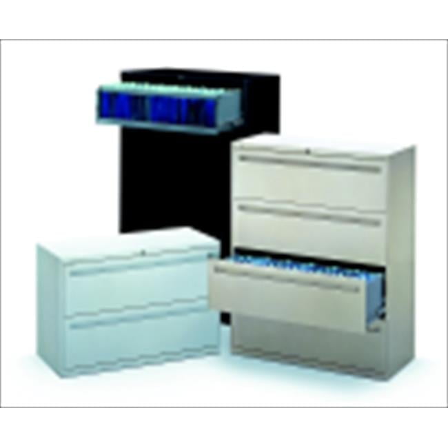 HON Locking Lateral File Cabinet With Posting Shelf - Gray - 5-Drawers ...
