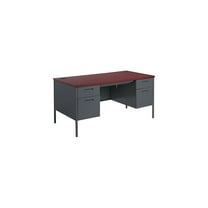 HON P3265RCL Metro Classic Right Pedestal Workstation Desk, 66w x 30d ...