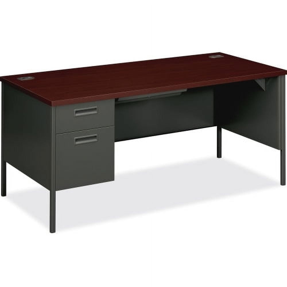 HON Metro Classic Left Pedestal Desk - 2-Drawer 66" x 30" x 29.5" - 2 x ...