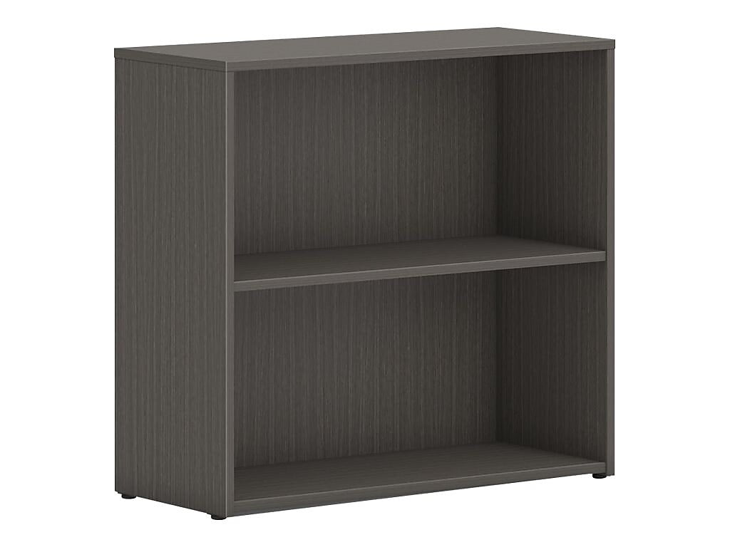 HON Mod 2-Shelf 29"H Bookcase Slate Teak LBC3013B2LS1 - Walmart.com